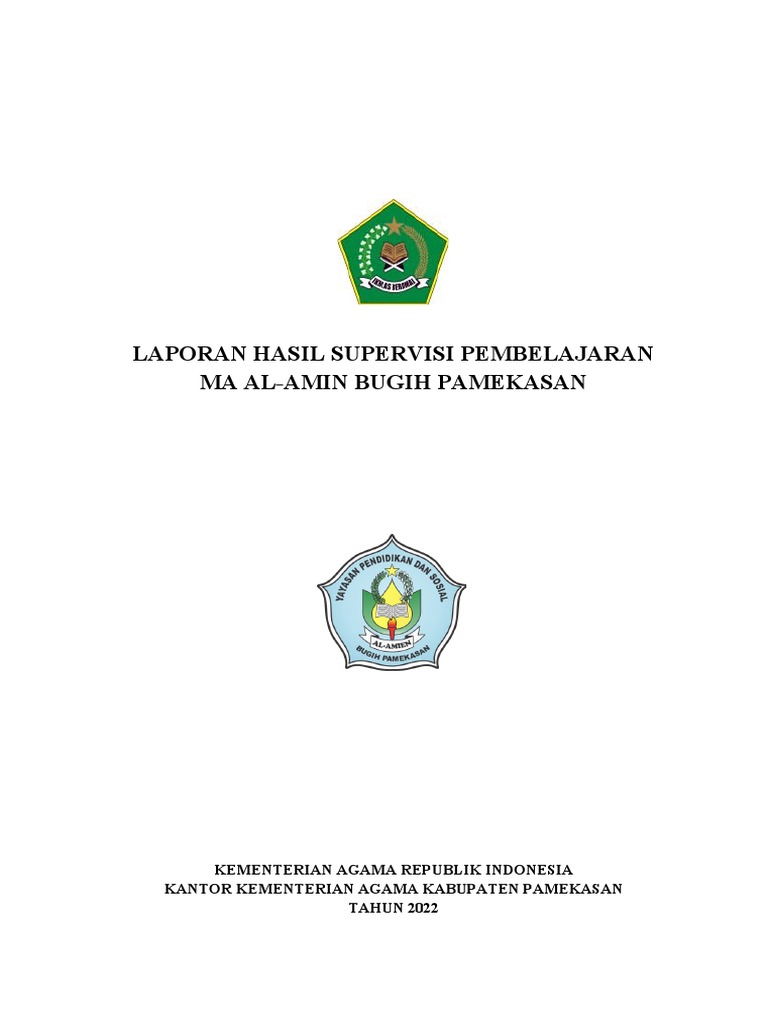 Laporan Hasil Supervisi Pembelajaran Ma Al Amien Bugih | PDF