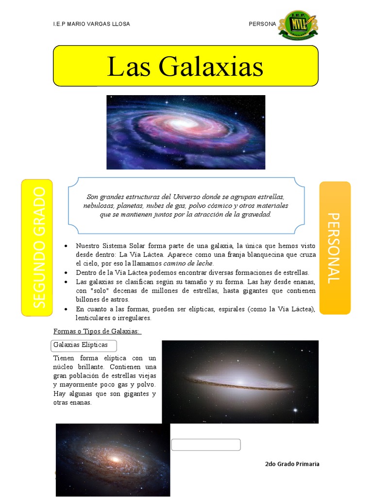 Tipos de Galaxias para Niños | PDF | Galaxia | Vía láctea