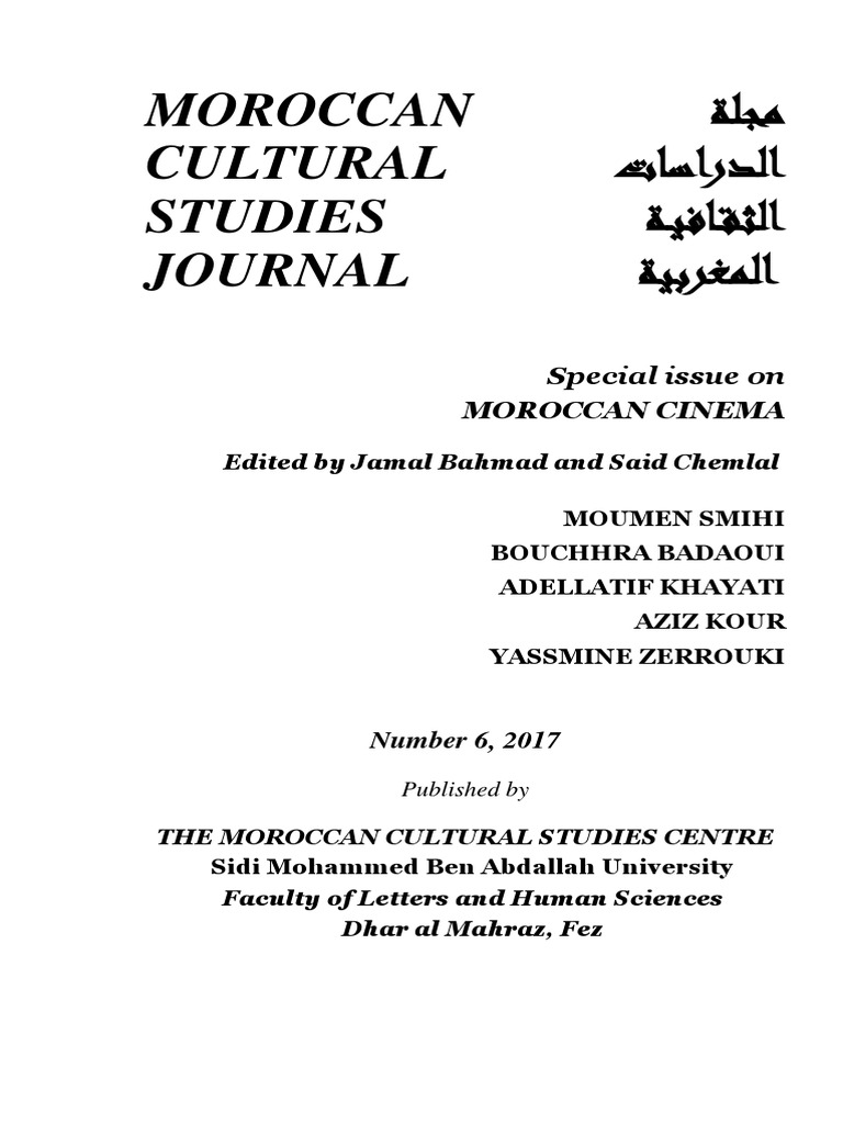 Moroccan Cinema Studies Journal | PDF | Space | Cultural Studies