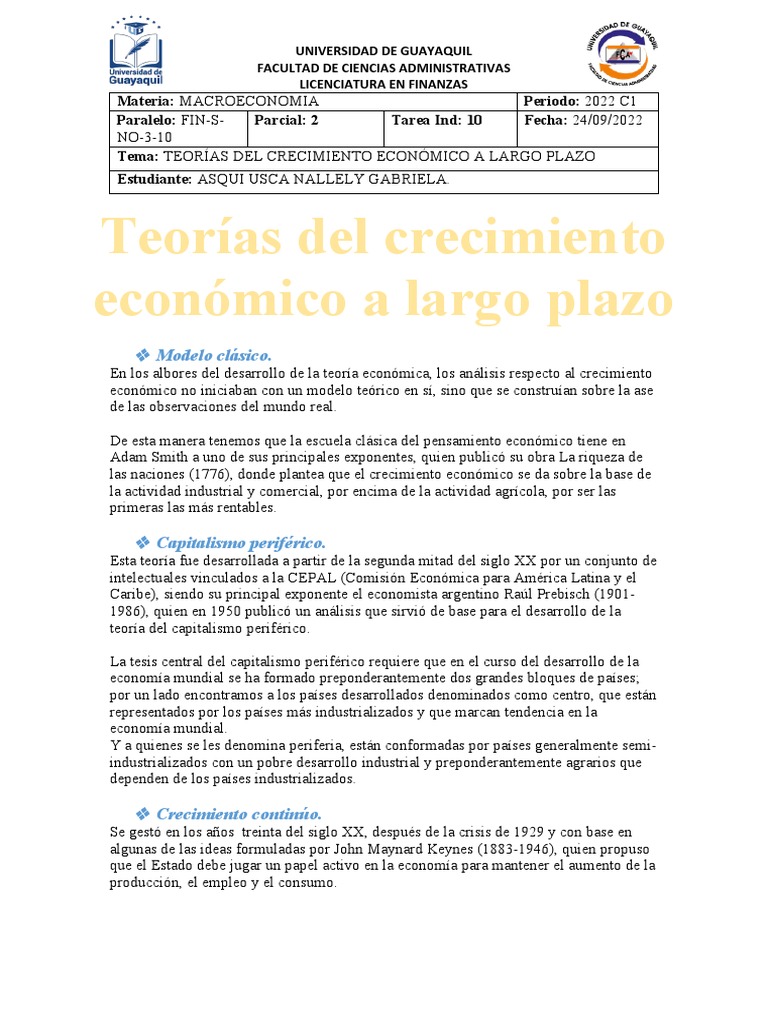 Trabajo Asincronico 10 | PDF | Crecimiento económico | Capitalismo Trabajo Asincronico 10 | PDF | Crecimiento económico | Capitalismo