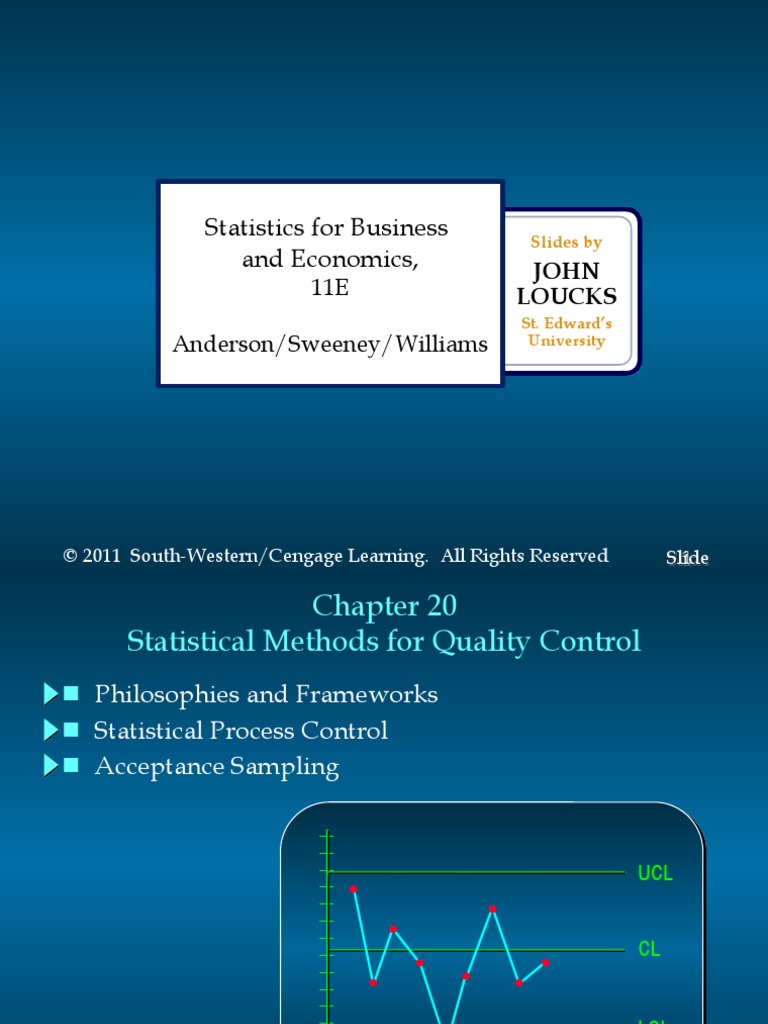 Chuong 10 - Thong Ke Trong Kiem Soat Chat Luong (SBE - 11e ch20) | PDF | Quality Assurance ...