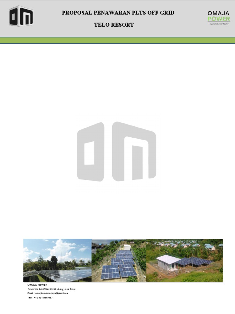 Proposal Penawaran PLTS Off Grid Resort 35 KWP | PDF