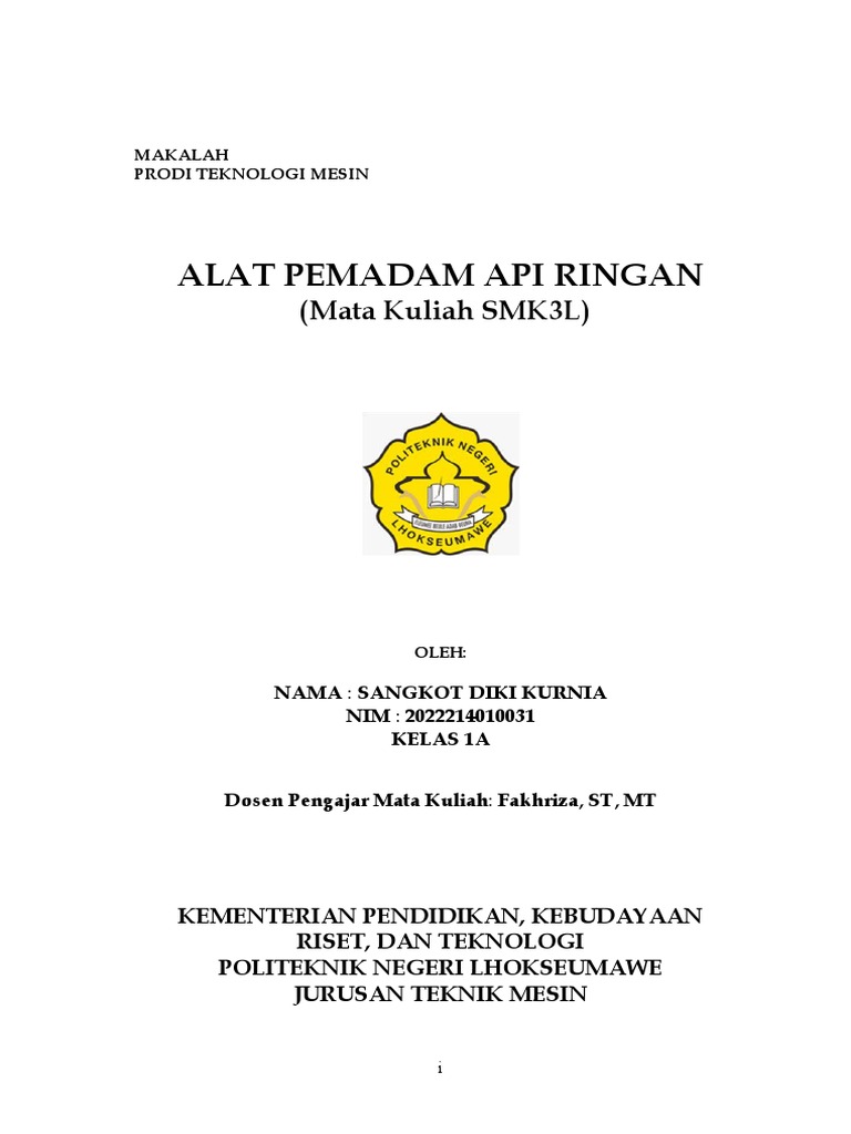 Makalah smk3l | PDF