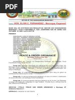 Draft Tagalog Ord Brgy | PDF