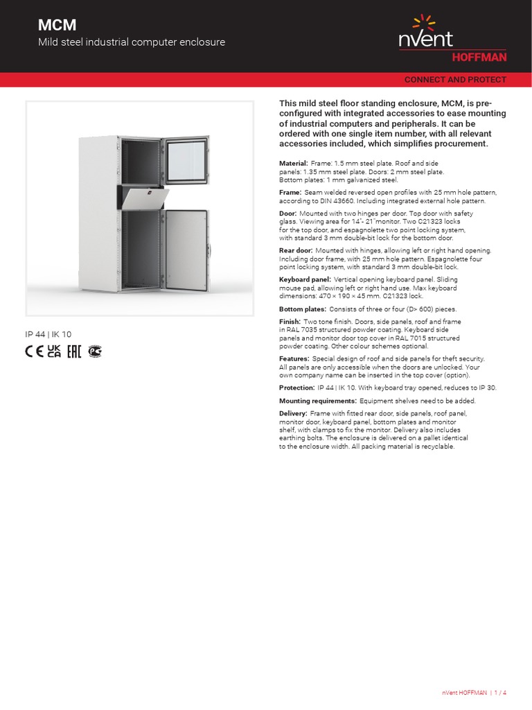 MCM (ENGLISH) Product Sheet | PDF | Door | Computer Keyboard