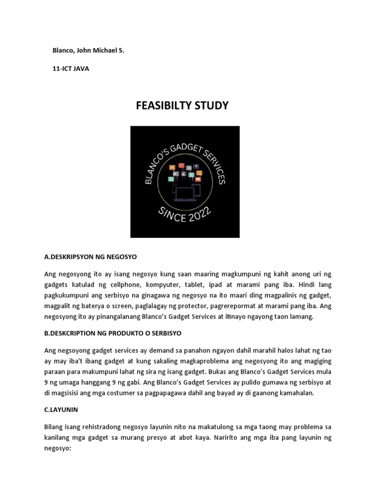 Blanco Feasi Study | PDF