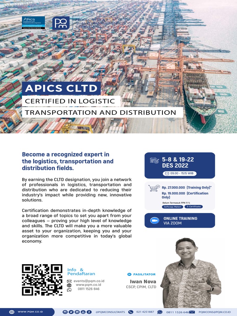 Apics CLTD | PDF | Logistics | Transport