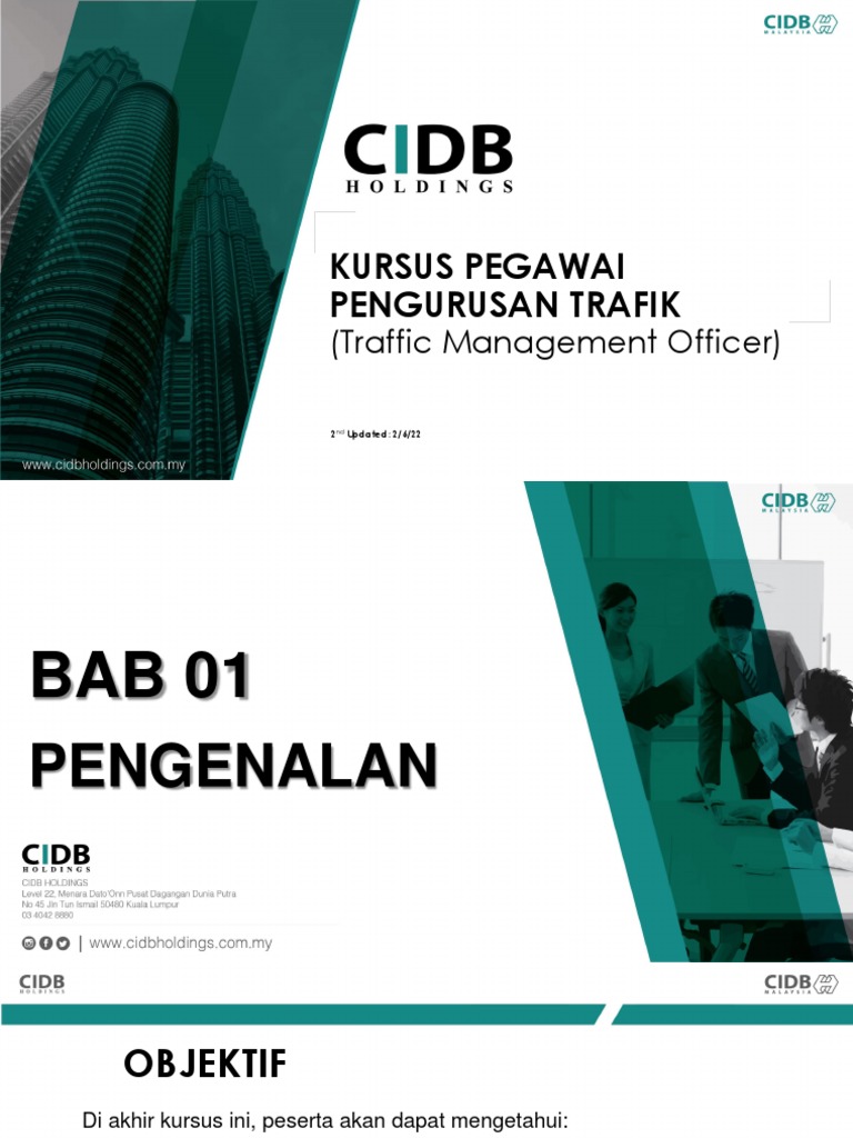 BAB 1 - Pengenalan Pengurusan Trafik | PDF
