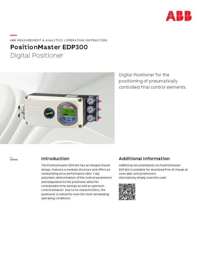 Positionmaster Edp300: Digital Positioner | PDF