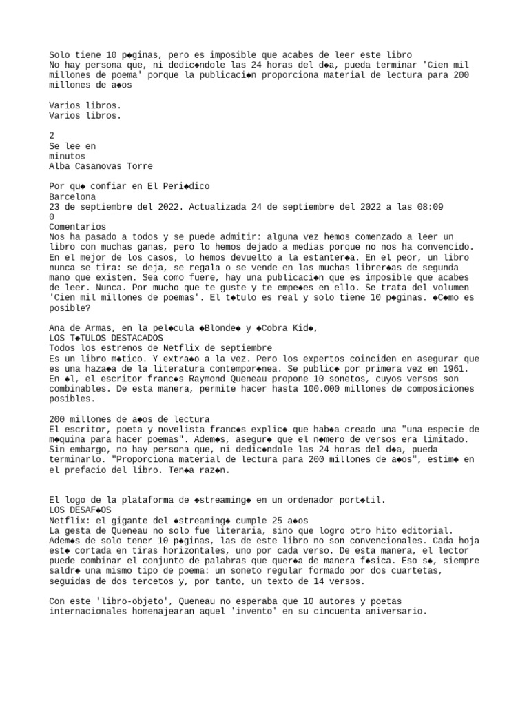 El libro infinito de 10 páginas | PDF | Escritura