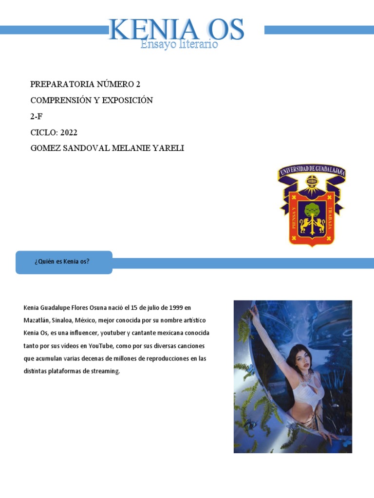 Kenia Os: de influencer a reconocida cantante y empresaria mexicana | PDF | Youtube | Industria ...