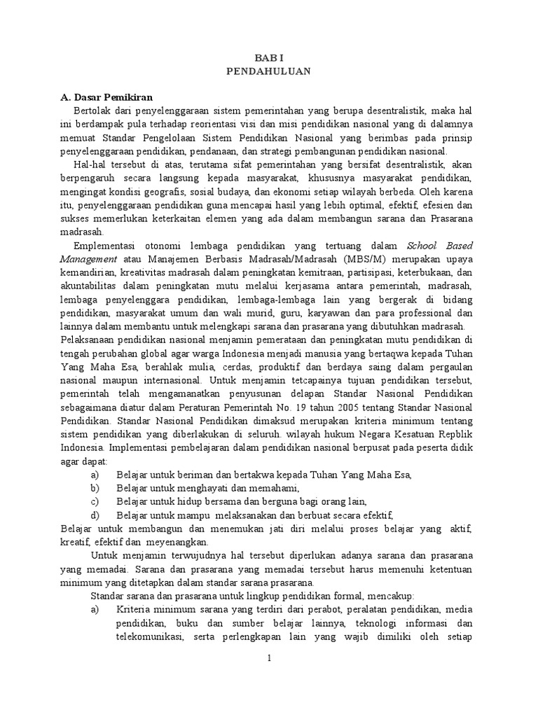 Program Kerja Kamad MTs | PDF