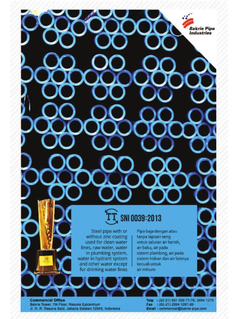 brosur-sni-Pipa Bakrie Steel | PDF