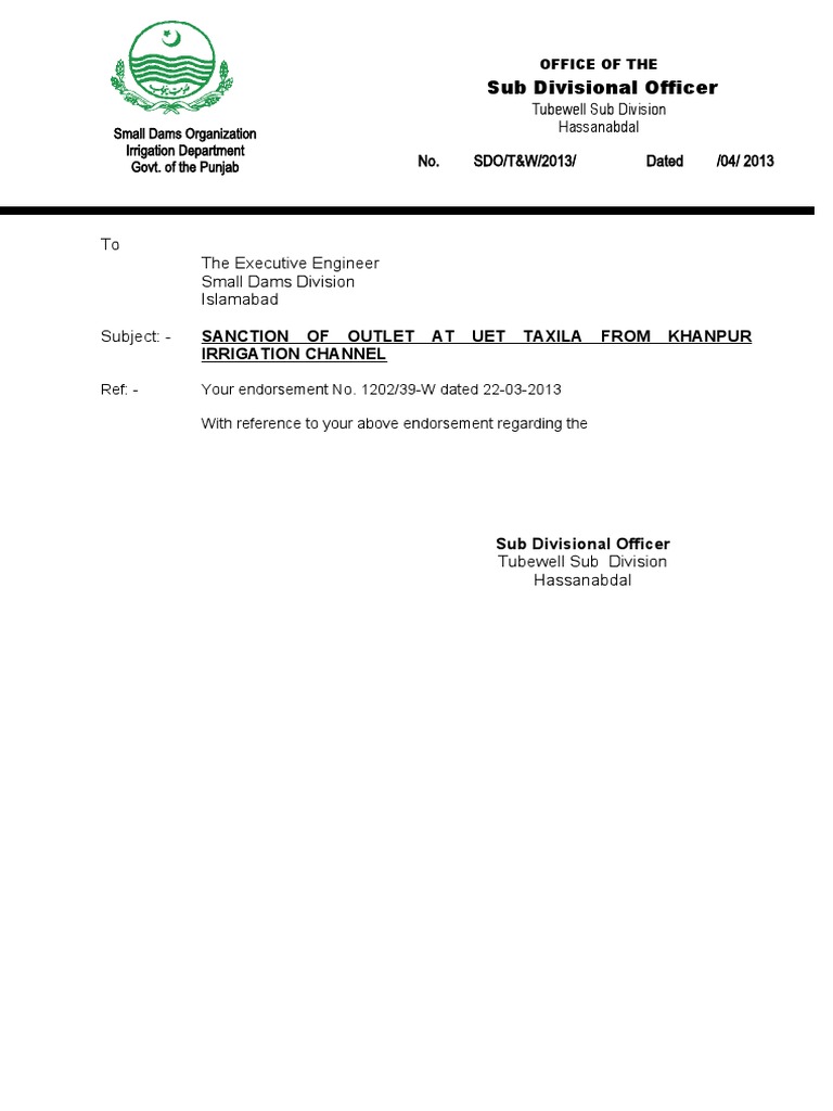 UET Outlet Letter | PDF