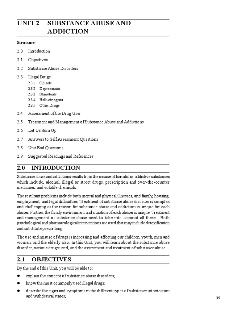 Understanding Substance Abuse Disorders | PDF | Substance Abuse ...