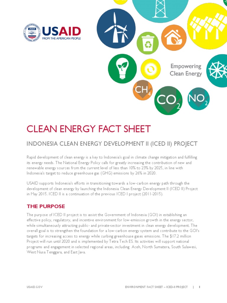 Environment Iced II Fact Sheet Eng | PDF | Sustainable Energy | Low ...