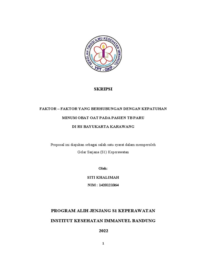 0 - Revisi Skripsi Lengkap Siti Khalimah | PDF | Kesehatan Holistik | Sains & Matematika