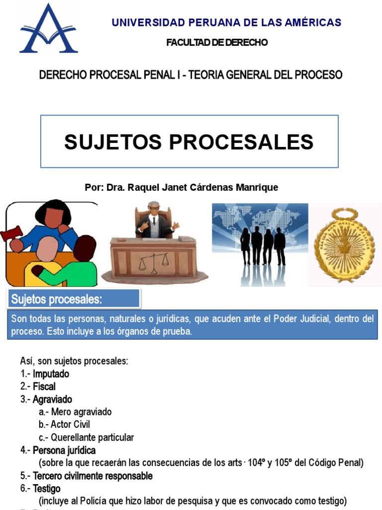 Sujetos Procesales en el Proceso Civil | PDF | Fiscal | Juez