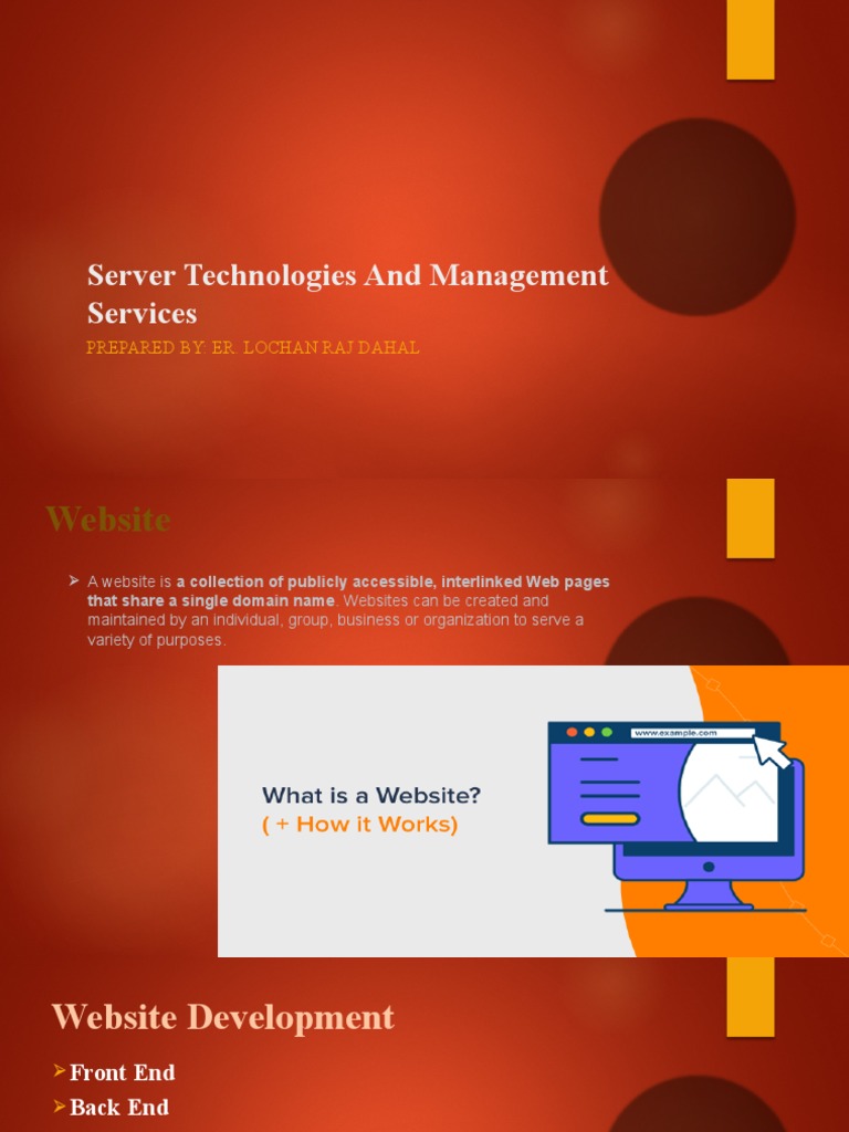 Server Technologies and Management Services Associated With Hosting | PDF | Domain Name ...