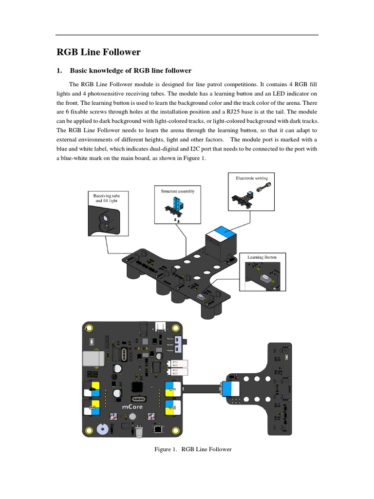 RGB Line Follower | PDF | Rgb Color Model | Light Emitting Diode