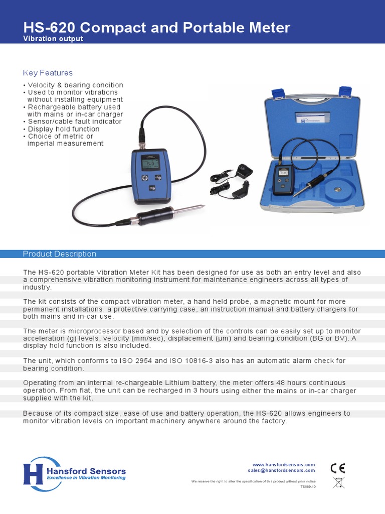 HS 620 Vibration Meter | PDF