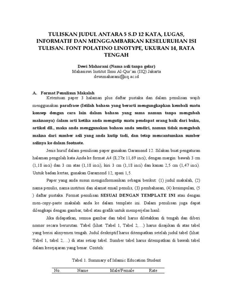 Template Paper UTS DDIP | PDF