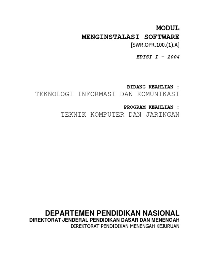 Modul Menginstal Software | PDF | Bisnis | Komputer