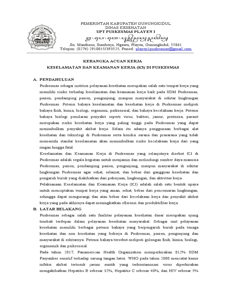 Kak K3 Bab I | PDF