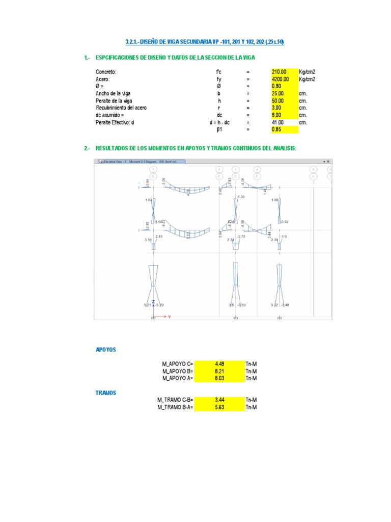 DISEÑO DE VP - 101, 201 y 102, 202 .25X.50 Ok | PDF