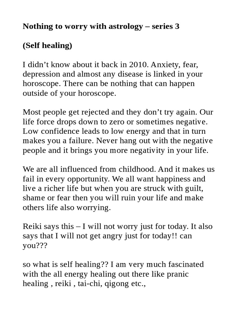 Nothing To Worry - Series 3 | PDF | Chakra