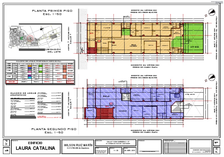 Plano de Propiedad Horizontal 1-2 | PDF