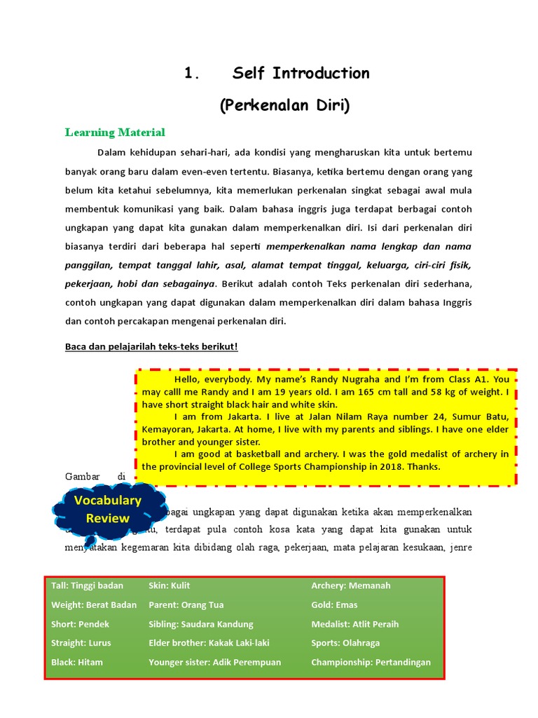 Self Introduction-1 | PDF