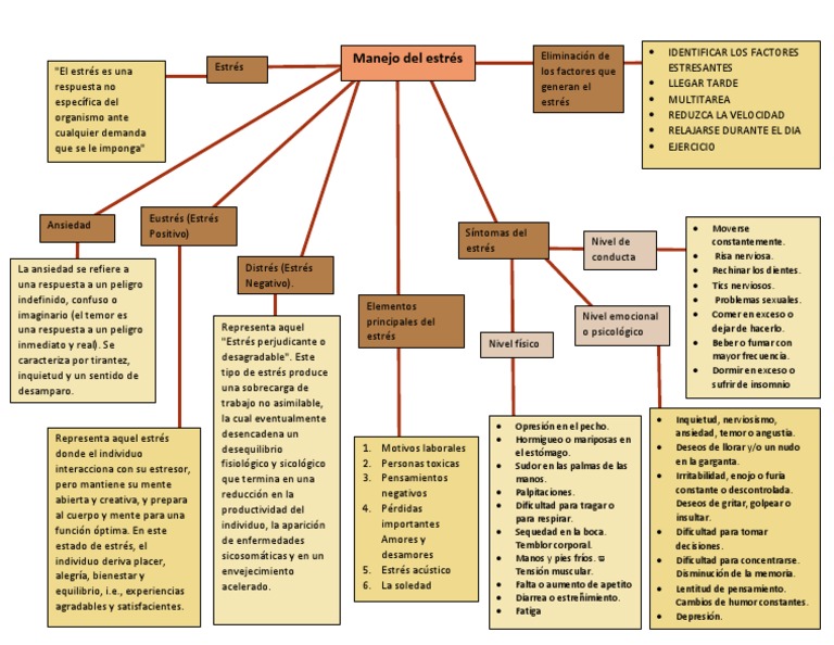 Mapa Conceptual Unidad 4 Habilidades | PDF | Estrés (biología) | Ansiedad