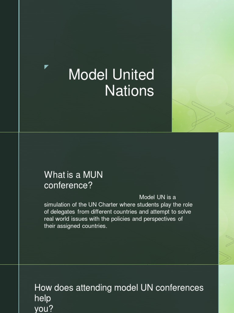 MUN Presentation | PDF