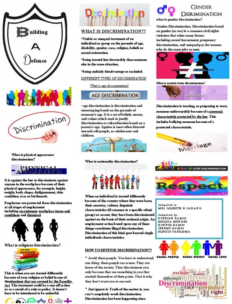 Discrimination Brochure 2 | Download Free PDF | Discrimination | Ageism
