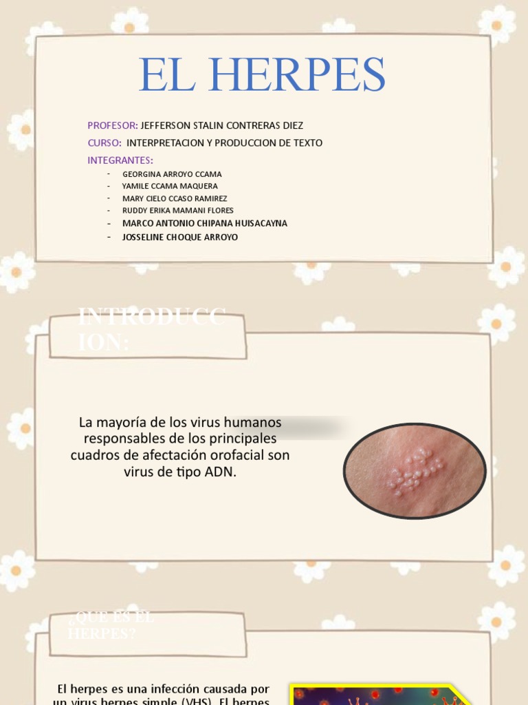 El Herpes | PDF | Herpes Simple | Árbol de la vida (biología)