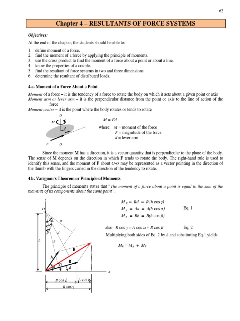 ES 1 Handout 2 | PDF | Torque | Euclidean Vector