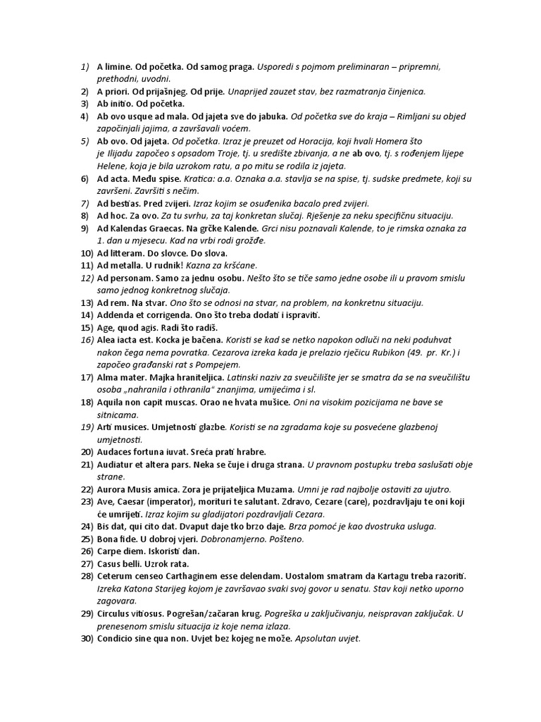 Izreke Za 2. Razred | PDF