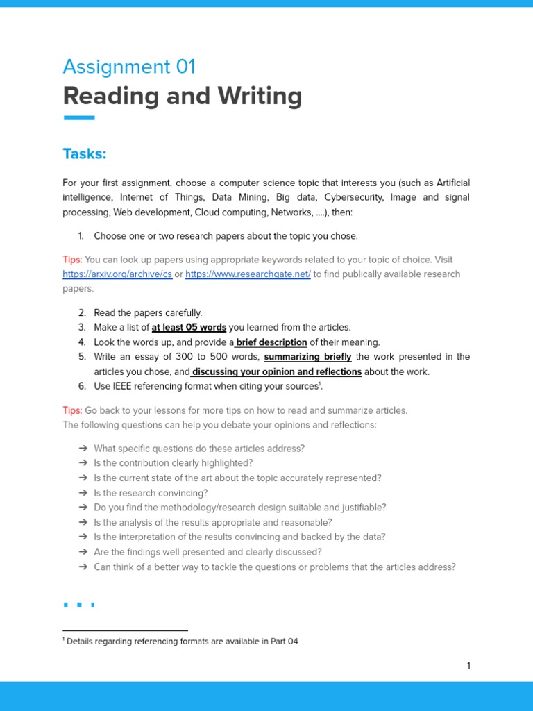 Assignment 01 | PDF | Data | Science