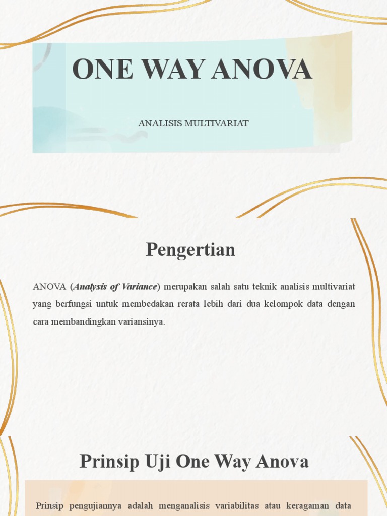 Uji One Way Anova | PDF