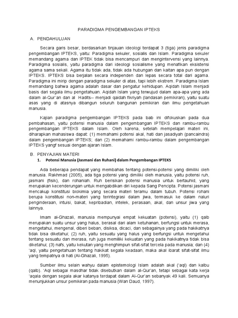 Paradigma Pengembangan Ipteks | PDF Paradigma Pengembangan Ipteks | PDF