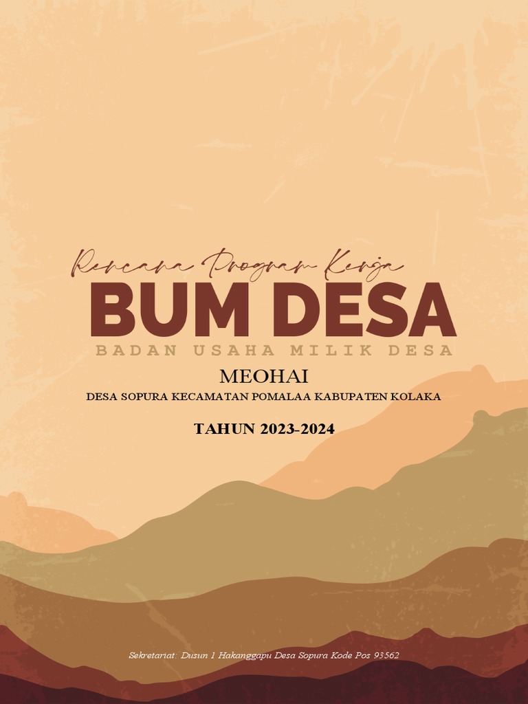 Program Kerja BUM Des Sopura | PDF
