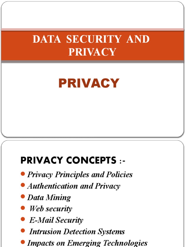 Data Security and Privacy | PDF | Security | Computer Security