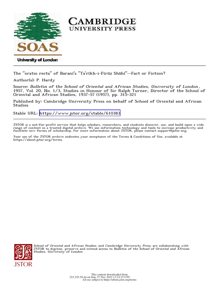 Barani, Peter Hardy | PDF