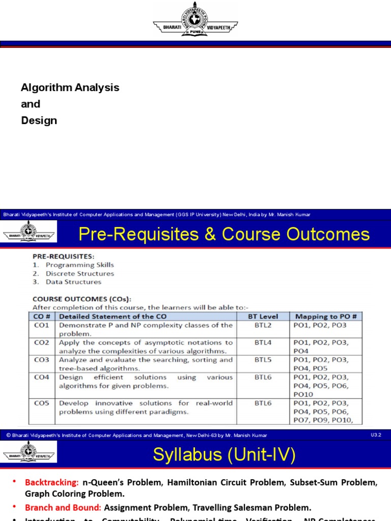 DAA PPT - Unit - IV | PDF | Time Complexity | Computational Complexity ... DAA PPT - Unit - IV | PDF | Time Complexity | Computational Complexity ...