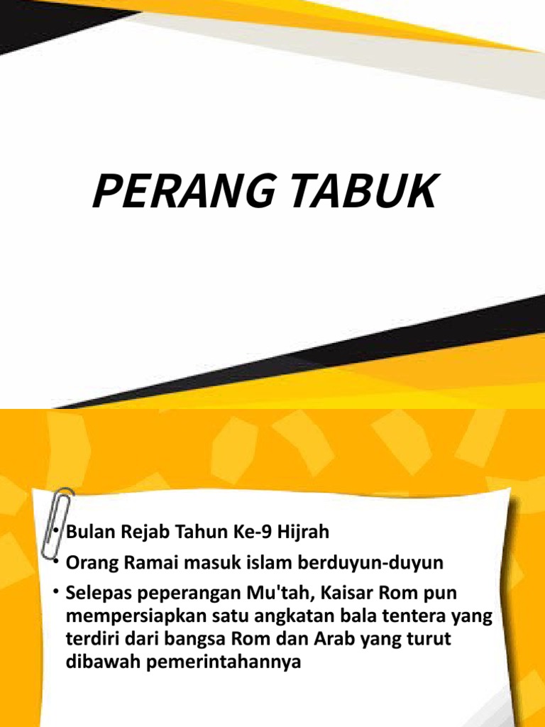 Perang Tabuk | PDF | Agama & Spiritualitas