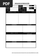 Formato de Breakdown | PDF