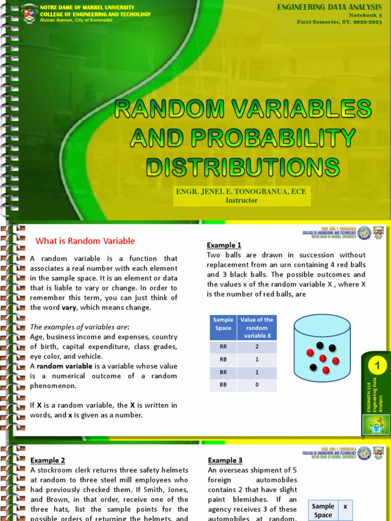 EDA Notebook 3 Random Variables and Probability Distributions | PDF ... EDA Notebook 3 Random Variables and Probability Distributions | PDF ...