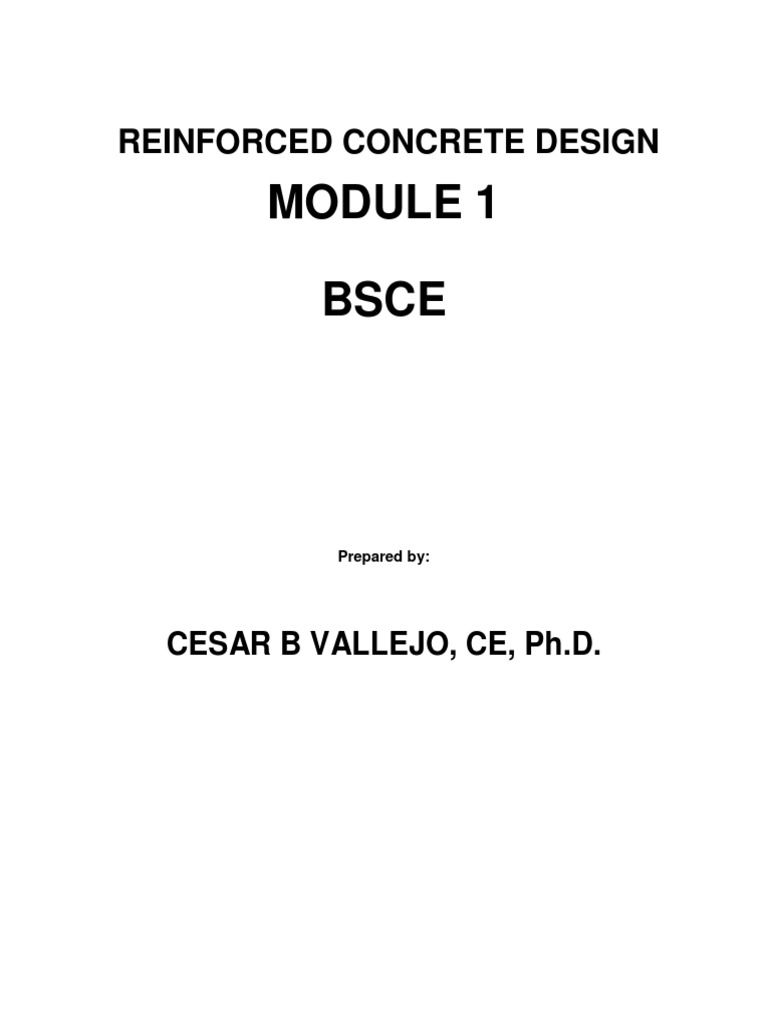 RCD Module 1 INTRO TO FUNDAMENTALS OF REINFORCED CONCRETE DESIGN | PDF ...