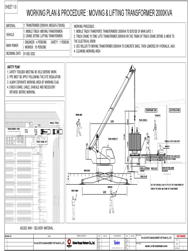 Moving & Lifting Transformer 2000KVA (01-Dec-22) | PDF